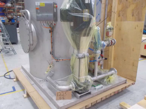 Outotec Larox #PF15-30/35, filter press, 12 filter plates, control ...