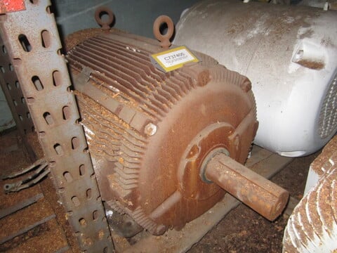 100 HP 885 RPM Westinghouse, Frame 445T, TEFC, 1.0 service factor, 460 ...