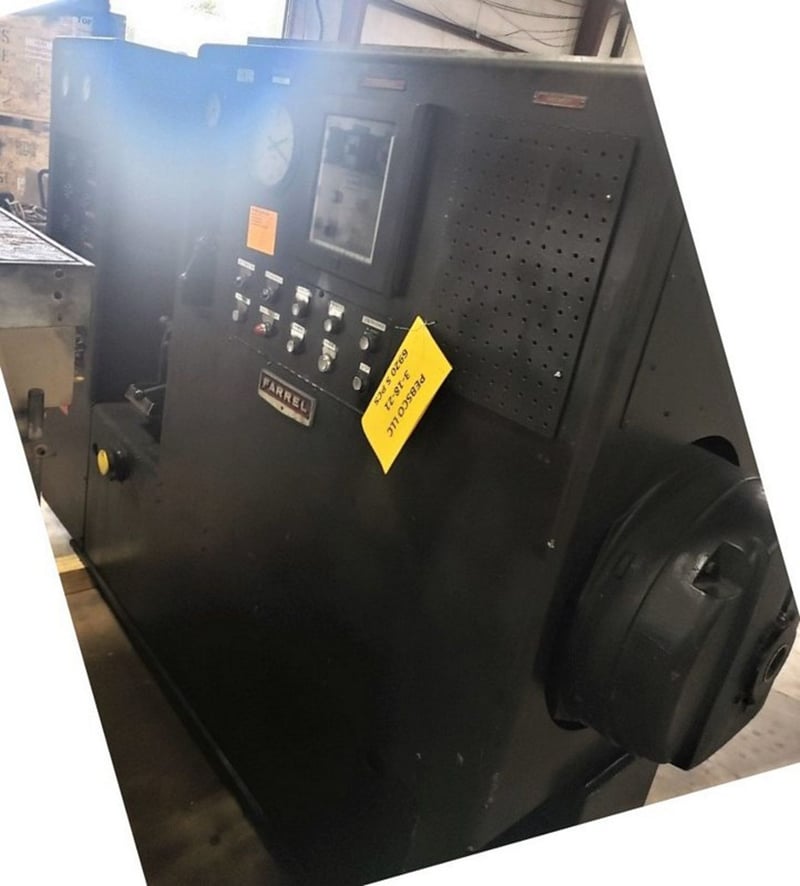 Farrel #BR, lab mixer, 2.6 lb. capacity, jacketed mixing chamber, cored ...