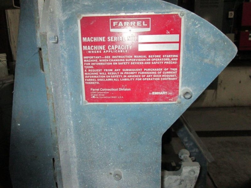 Farrel #OOC, lab mixer, 8 lb., 8" x6" feed, free standing GE DC drive ...