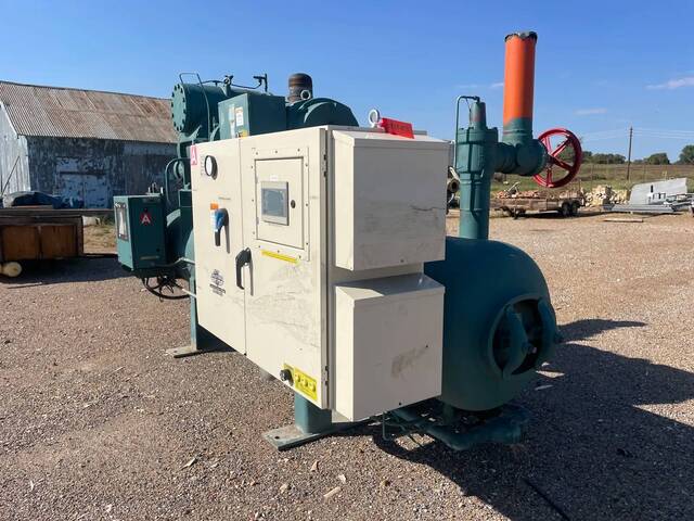 175 HP Frick #RWF-222B, rotry screw compressor package, R-717 ...