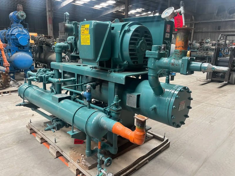 125 HP Frick #RXB-50H, rotary screw compressor package, R-717 ...