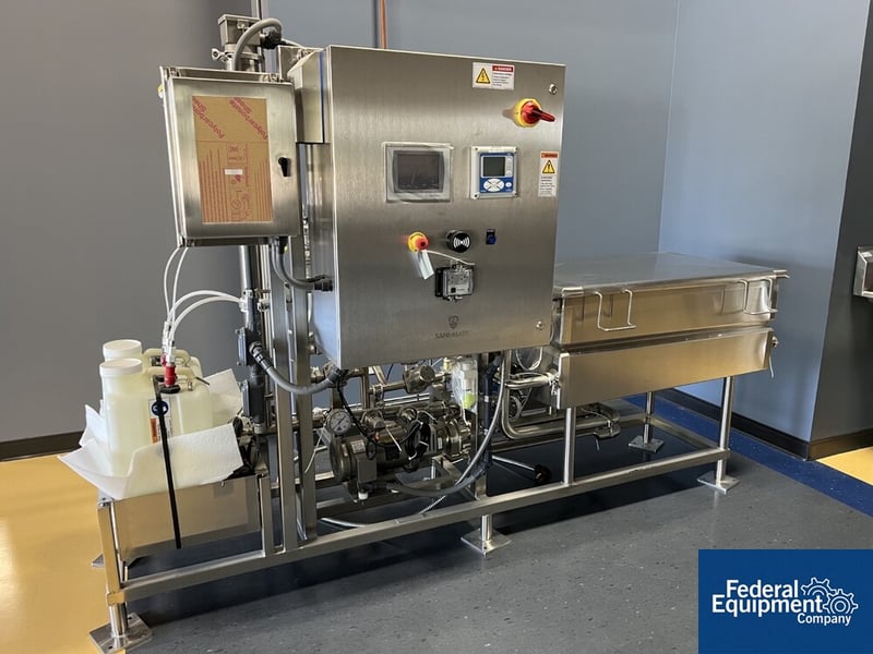 Sani-Matic COP Immersion Parts Washer, Stainless Steel, on frame with ...