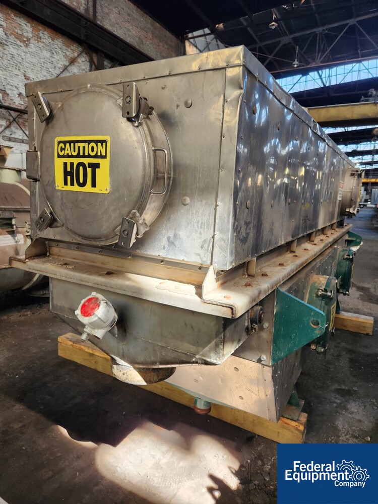 Carman #FBP-302M, Fluid Bed, Stainless Steel, 34" W x 144" L drilled ...