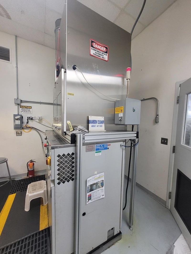 Branson #B950R, Ultrasonic Vapor Degreaser, 4000W immersion heat ...