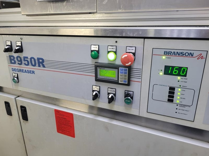 Branson #B950R, Ultrasonic Vapor Degreaser, 4000W immersion heat ...