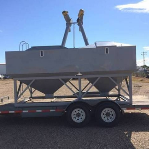 100 cu.ft., Self Unloading Bins, Dual Compartment, Carbon Steel, 5 Ton ...