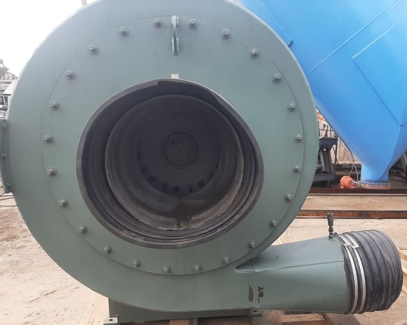 8891 cfm @ 91.1 S.P., New York Blower #AF-40, Blower, 18" inlet, 14 ...
