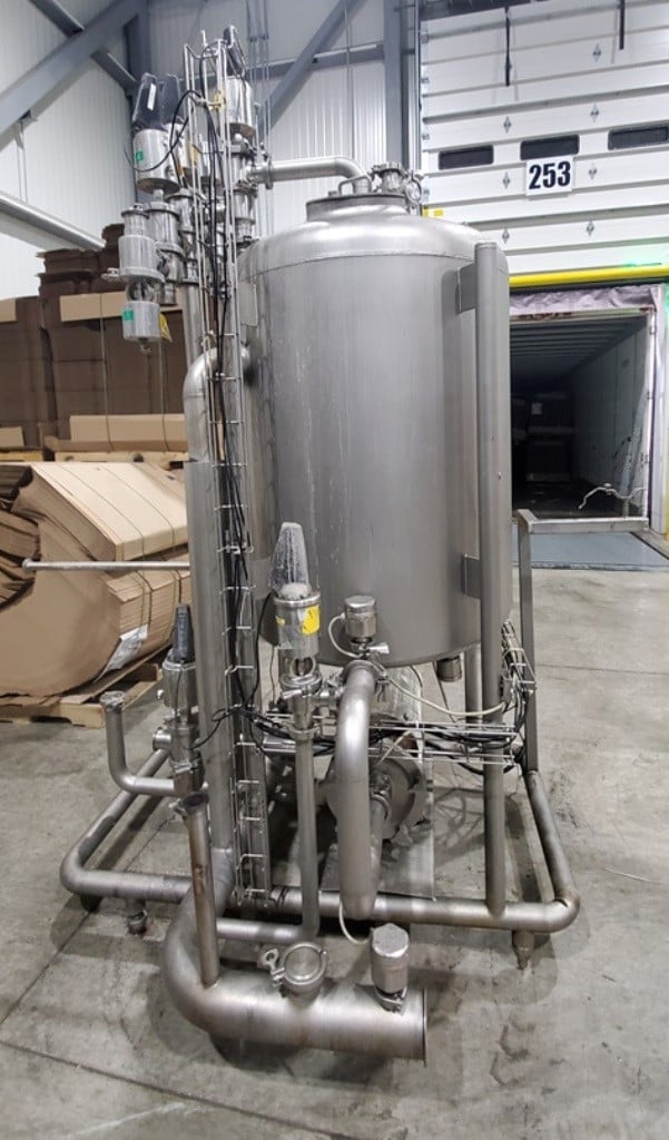 Stork, Stainless Steel CIP System, 1-Tank, 125 gallon Tank, 10 HP pump ...