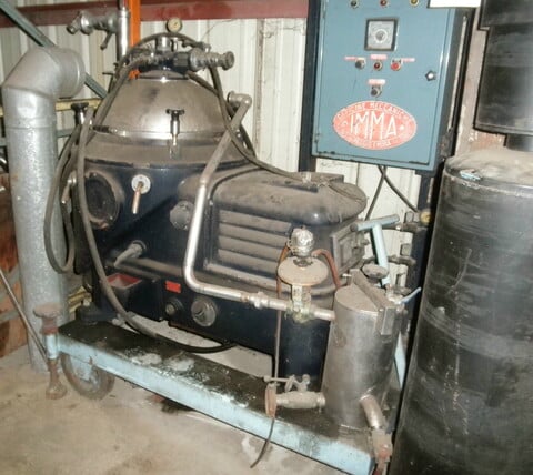 IMMA, Disk Stack Centrifuge, 20 HP motor, includes pre-screener for ...