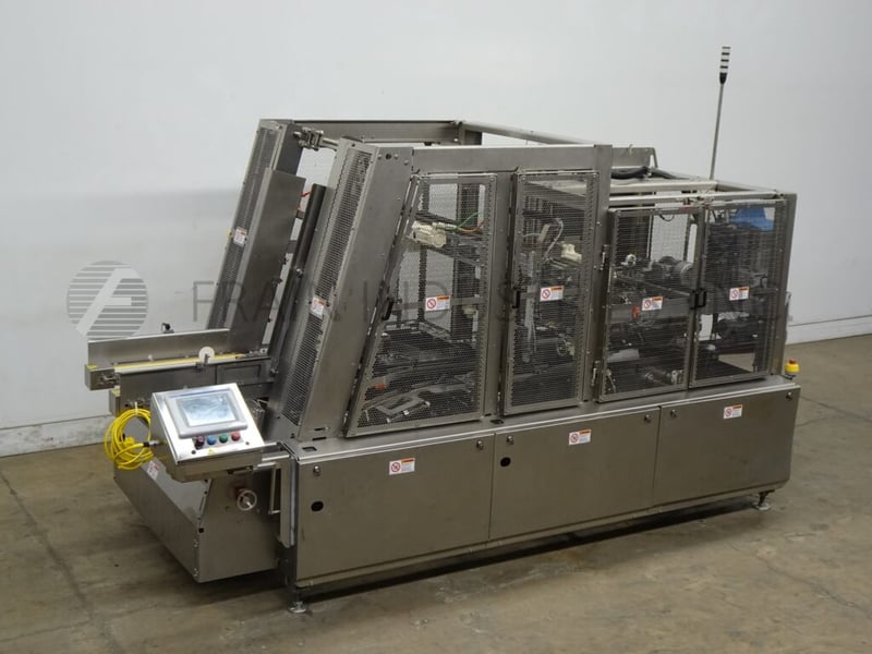 Adco #21WACP-8-WD, automatic, continous motion, Stainless Steel, wrap around, hot melt glue case ...