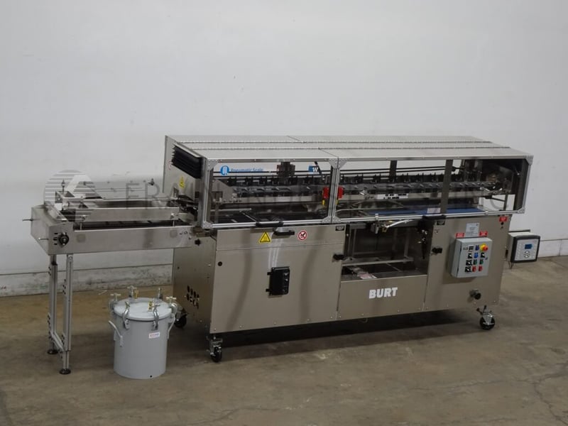 Mateer Burt #704S, automatic, roll thru, glue labeler, 10-600 ...