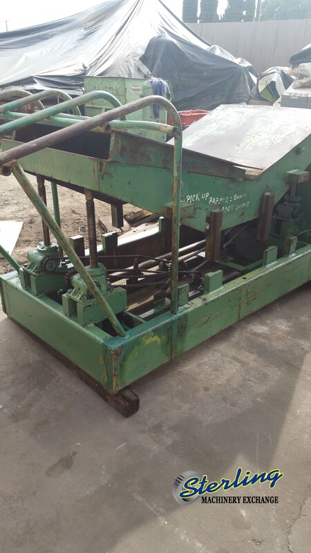 5000 lb. Custom, upender die flipper, 36" x40" table, remote hand ...