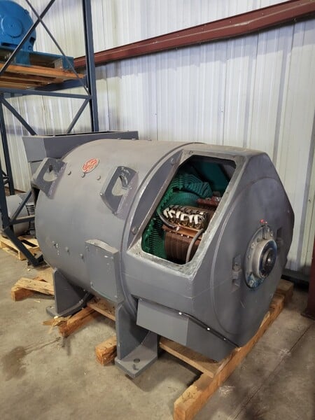 700 HP 850/1700 RPM General Electric General Electrc, DC motor, shunt ...