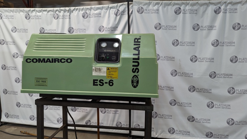 36 cfm, 125 psi, Sullair #ES6-10AH/A/SUL, rotary screw air compressor, 10 HP for Sale | Surplus ...