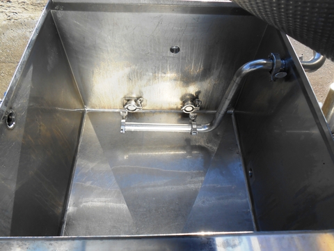 10" diameter x 7' long, Incline Double Screw Conveyor w/CIP, Stainless ...