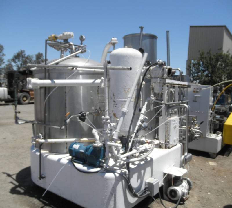 Mojonnier #14-44, Carbo Cooler, 460 gallon tank, 49" diameter x 48 ...