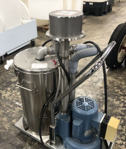 100 cfm Tiger-Vac #V-2, Vacuum Cleaner w/Hepa Filter, 1 sq.ft., 1.5 HP ...