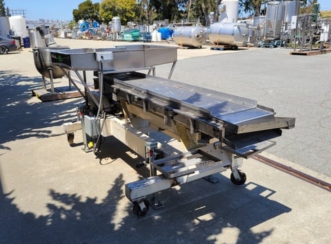 Vibratory Screen/Feeder, 17" width x 98" L conveying section, 2.5 ...