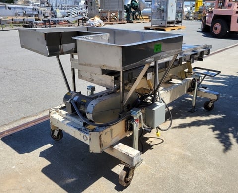 Vibratory Screen/Feeder, 17" width x 98" L conveying section, 2.5 ...
