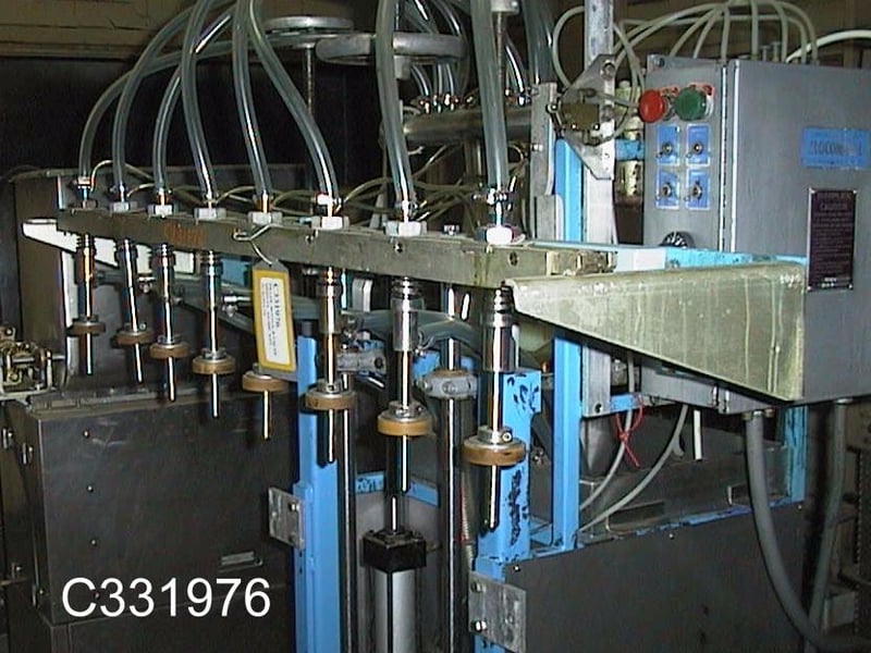 Simplex #480A, Bottle Filler, 8 Valve inline, 9/16" diameter Valve, 150 ...