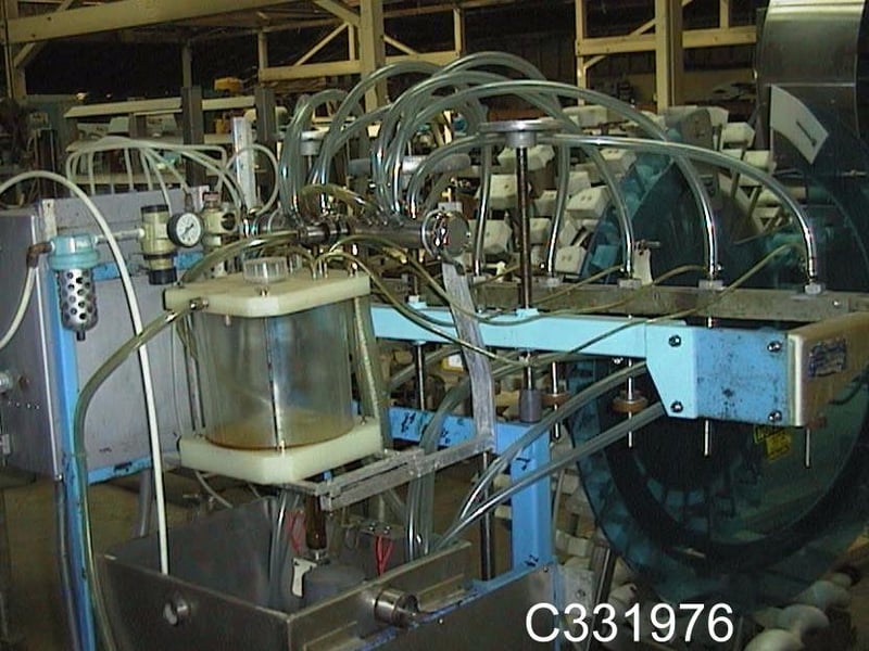 Simplex #480A, Bottle Filler, 8 Valve inline, 9/16" diameter Valve, 150 ...