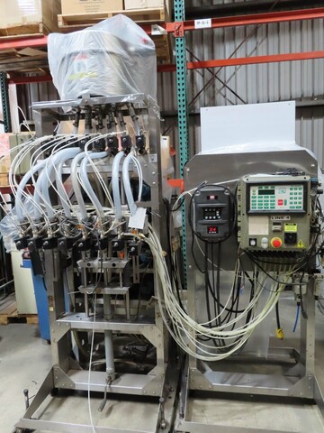 ELF #CTRI-8, Volumeteric Pressure/Gravity Filler, 8-Head inline for ...