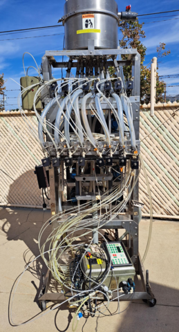 ELF #CTRI-8, Volumeteric Pressure/Gravity Filler, 8-Head inline for ...