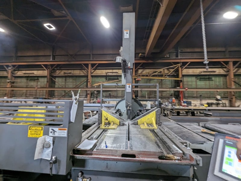 Amada #Marvel-800-PCS3, band saw, Siemens Simatic HMI PC3 CNC Control ...