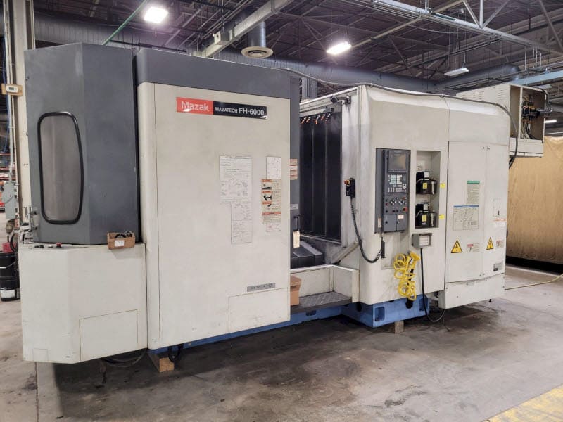 Mazak #FH-6000, CNC horizontal machining center, Mazatrol PC Fusion ...