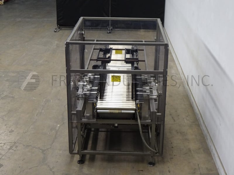 Arpac #Upstack, roller conveyor upstacker, pneumatic closing fingers ...