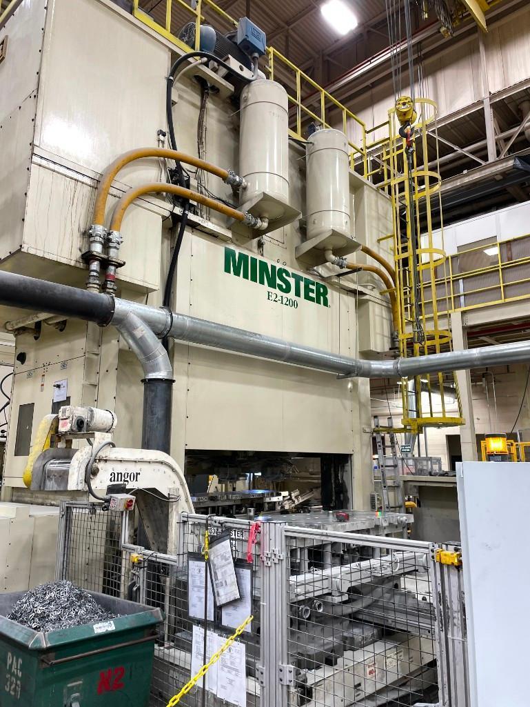 Minster #E2-1200-120-60, SSDC, 12" stroke, 44" Shut Height, 12" adj ...