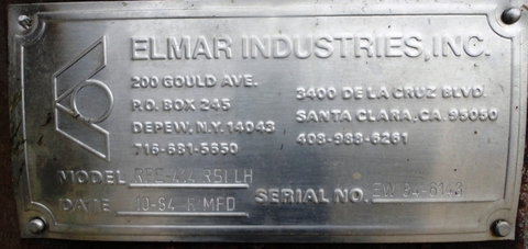 Elmar #RPE-414 RB1-LH, Rotary Piston Filler, 14-Valve, 2-7/16" piston ...