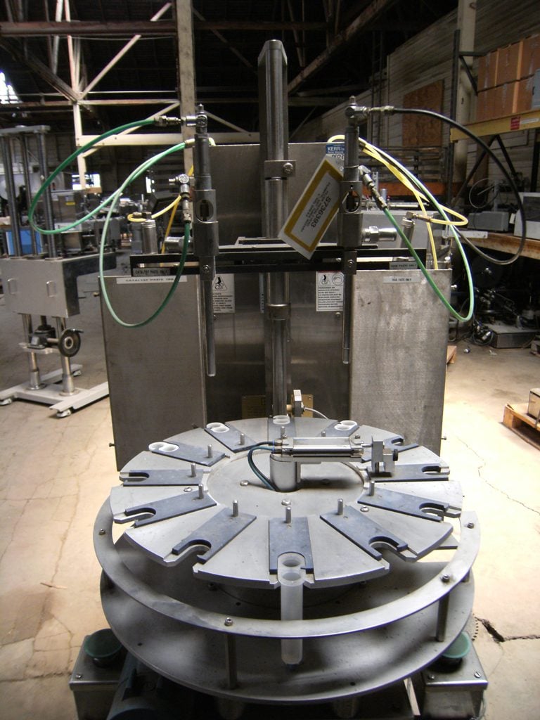 Filamatic #DAB-8-2, Twin Head Piston Filler, 85 centers capacity, 1.25 ...