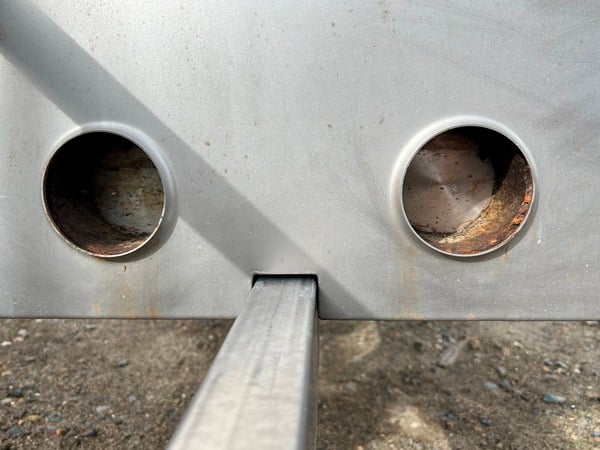 500 sq.ft., Alfa-Laval, CLIP8RH, plate heat exchanger w/divider block ...