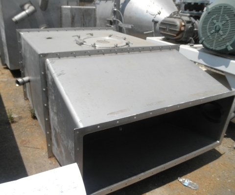 120 cu.ft. Hopper, Stainless Steel, 5' x 40" x 5' straight side hopper ...