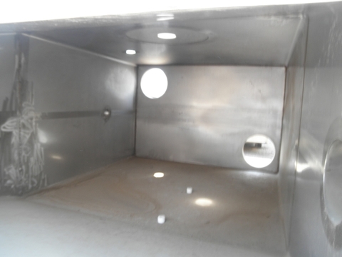 120 cu.ft. Hopper, Stainless Steel, 5' x 40" x 5' straight side hopper ...