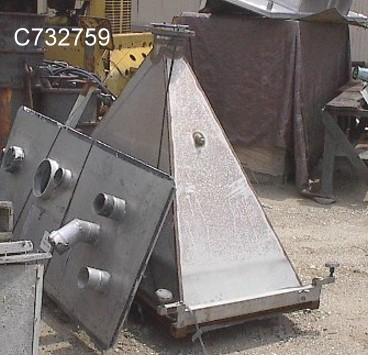 18 cu.ft. Hopper, Stainless Steel, 30" x 70" x 46" Hopper w/pyramid ...