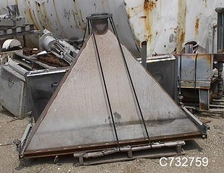 18 cu.ft. Hopper, Stainless Steel, 30" x 70" x 46" Hopper w/pyramid ...