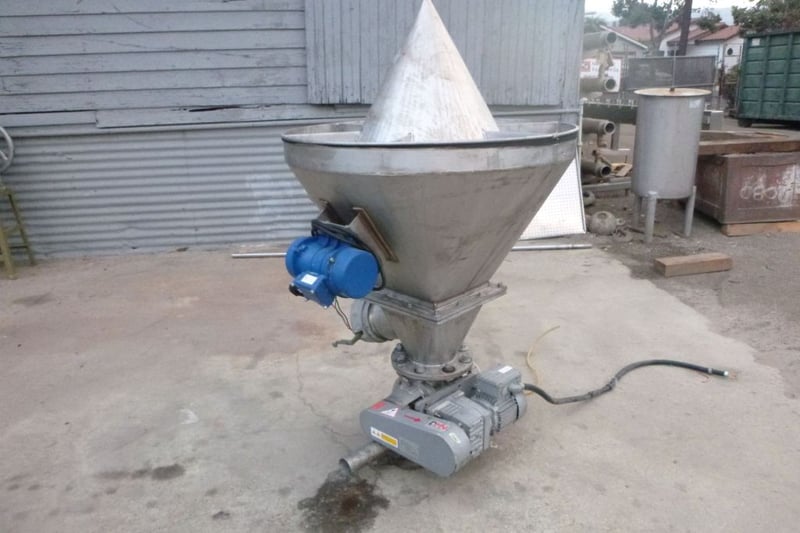 9 cu.ft. Conical Hopper, Stainless Steel, 70 gallon, 36" x 32" H hopper ...