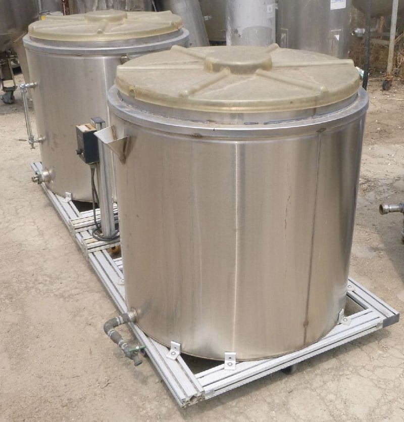 100 gallon Kettle, (2) 50 gallon kettle, Stainless Steel, jacketed ...