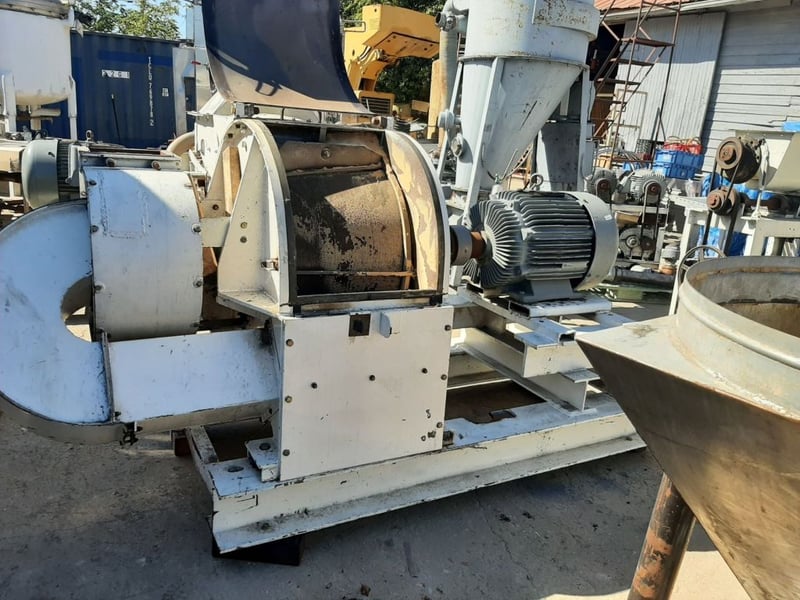 Prater #G09, Air Swept Hammer Mill, 28" diameter x 24" width grinding ...