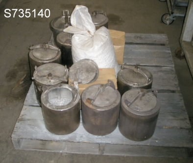 Grinding Jar, Stainless Steel, 1.3 gallon capacity, 8" diameter x 8" H ...