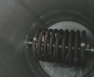 800 gallon Hot Break Tank, 316 stainless steel, 5' diameter x 6 ...