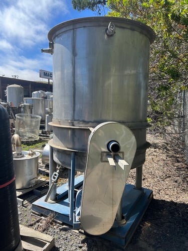 800 gallon Hot Break Tank, 316 stainless steel, 5' diameter x 6 ...