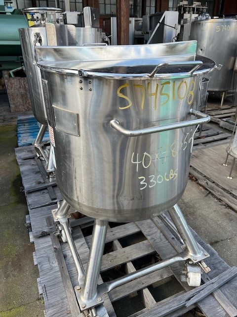 26 gallon Precision Stainless, Stainless Steel Jacketed Tank, 100 psi ...