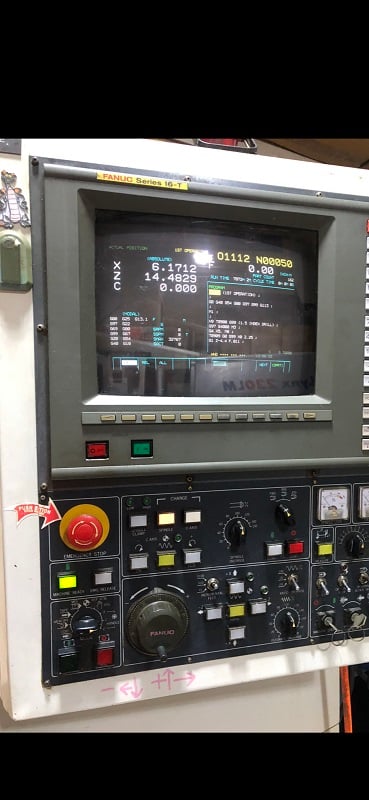 Daewoo Doosan Puma #8HC-3A, 26.8" swing, 8" chuck, 2" bar, Fanuc 16T ...