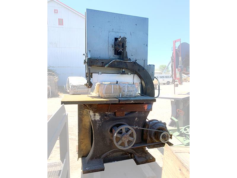 Vintage Heavy Duty Cast Iron Band Saw, 28" x 32" cast iron table w ...