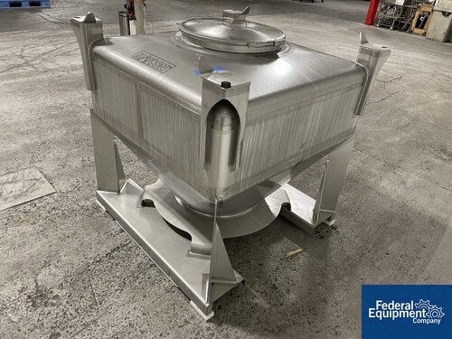 Matcon IBC Tote, Stainless Steel, 750 Liter, cone bottom, fork access ...