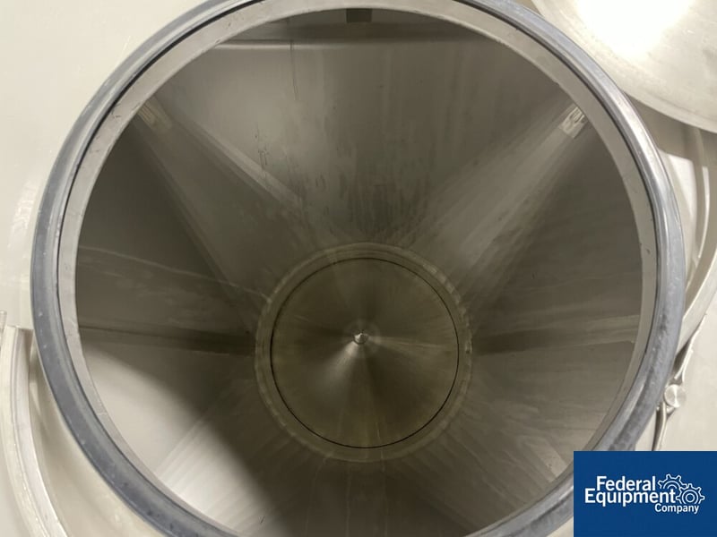 Matcon IBC Tote, Stainless Steel, 750 Liter, cone bottom, fork access ...